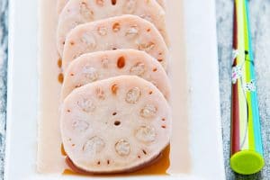 Stuffed Lotus Root with Sweet Sticky Rice Recipe