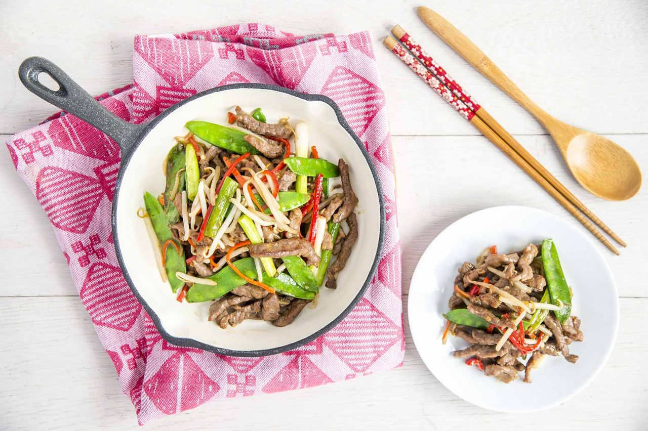 Stir Fried Beef with Mung Bean Sprouts - Egg Wan's Food Odyssey