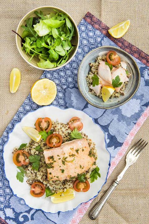 Thai Steamed Fish with Coconut Quinoa - Egg Wan's Food Odyssey