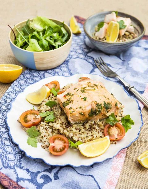 Thai Steamed Fish with Coconut Quinoa - Egg Wan's Food Odyssey